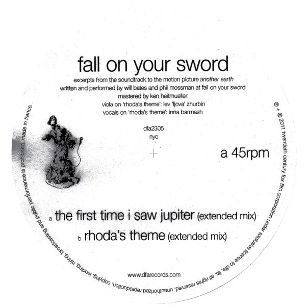 FALL ON YOUR SWORD / THE FIRST TIME I SAW JUPITER – ALFFO RECORDS